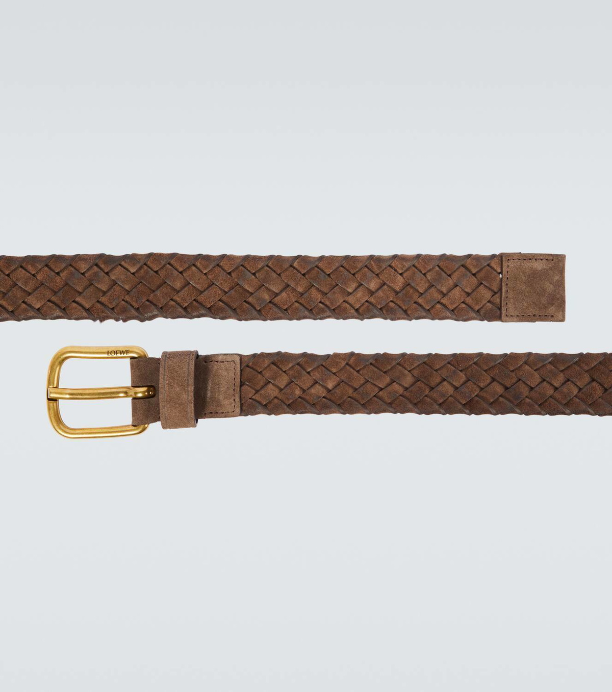 Loewe Braided suede belt Loewe