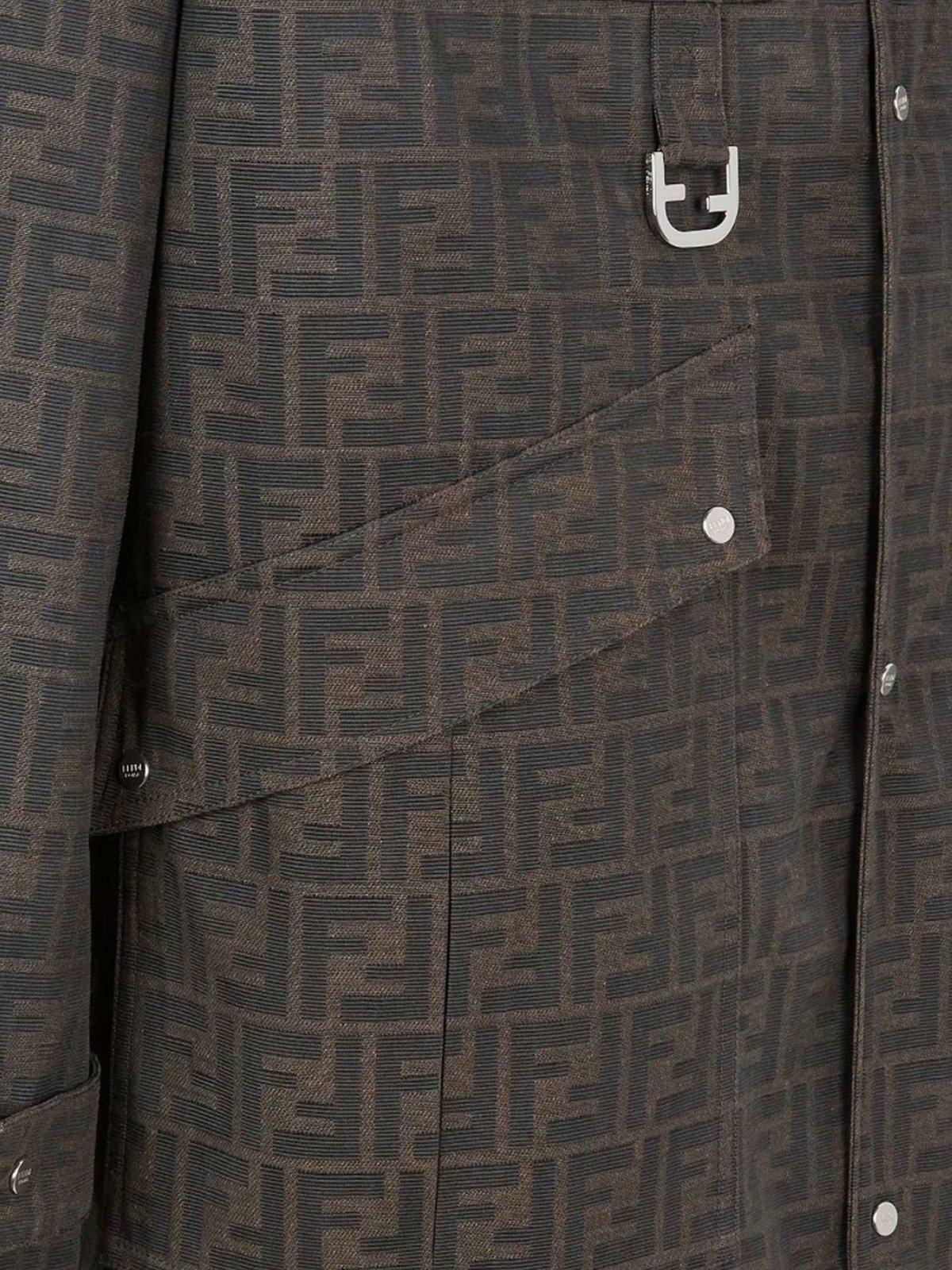 Fendi Monogrammed Collared Jacket Fendi