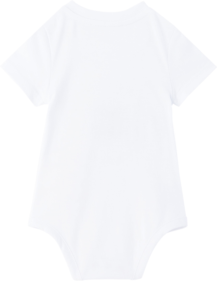 Dolce & Gabbana Baby White Bonded Bodysuit Dolce & Gabbana
