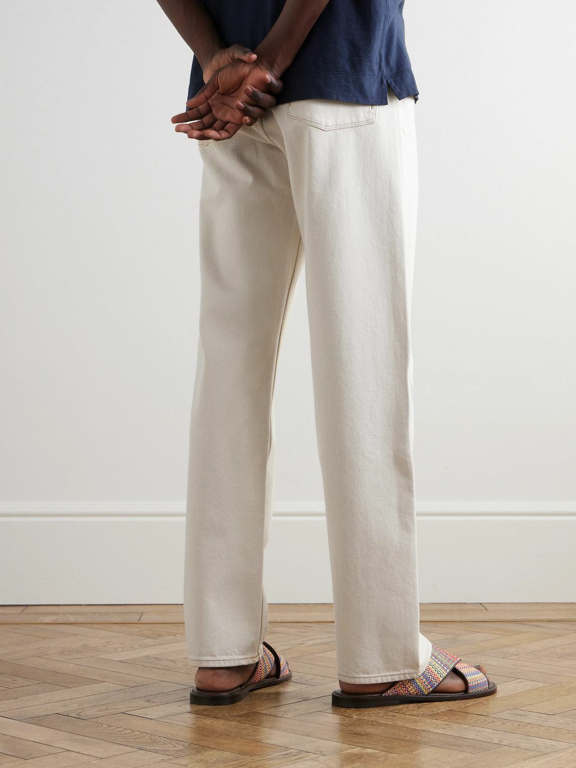 Massimo Alba - Oceano Straight-Leg Selvedge Jeans - White Massimo Alba - Oceano Straight-Leg Selvedge Jeans - White