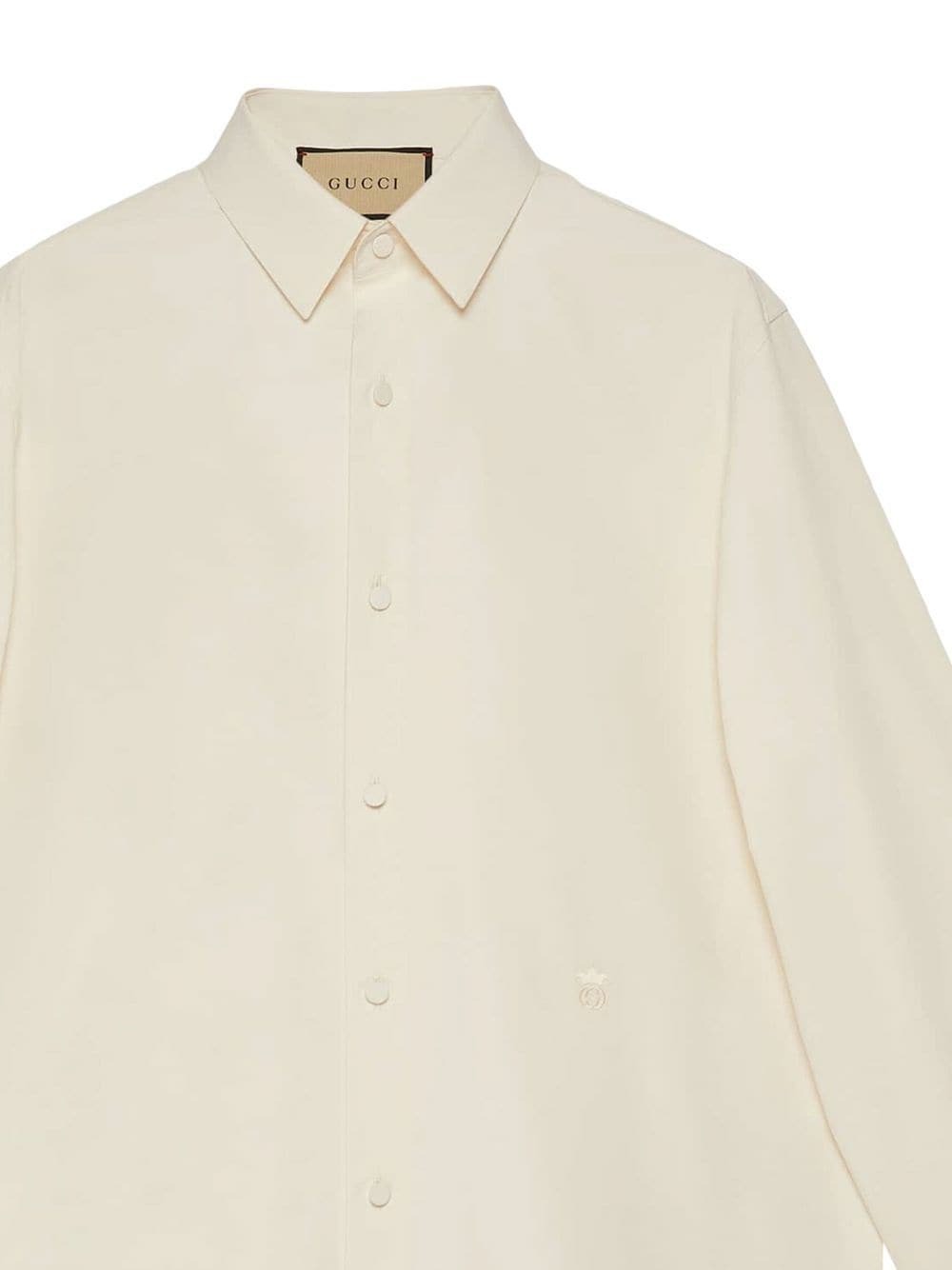 GUCCI - Embroidered Cotton Shirt Gucci