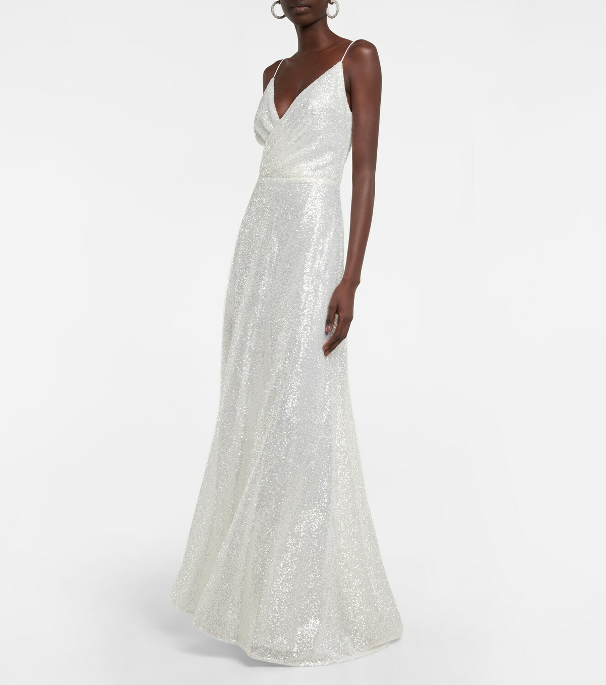 Costarellos Kristina sequined tulle gown Costarellos