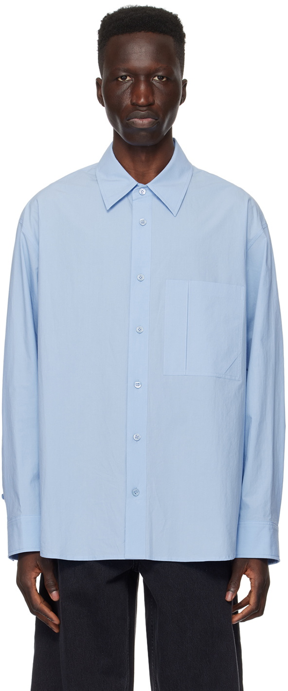 Solid Homme Blue Cloud Shirt Solid Homme