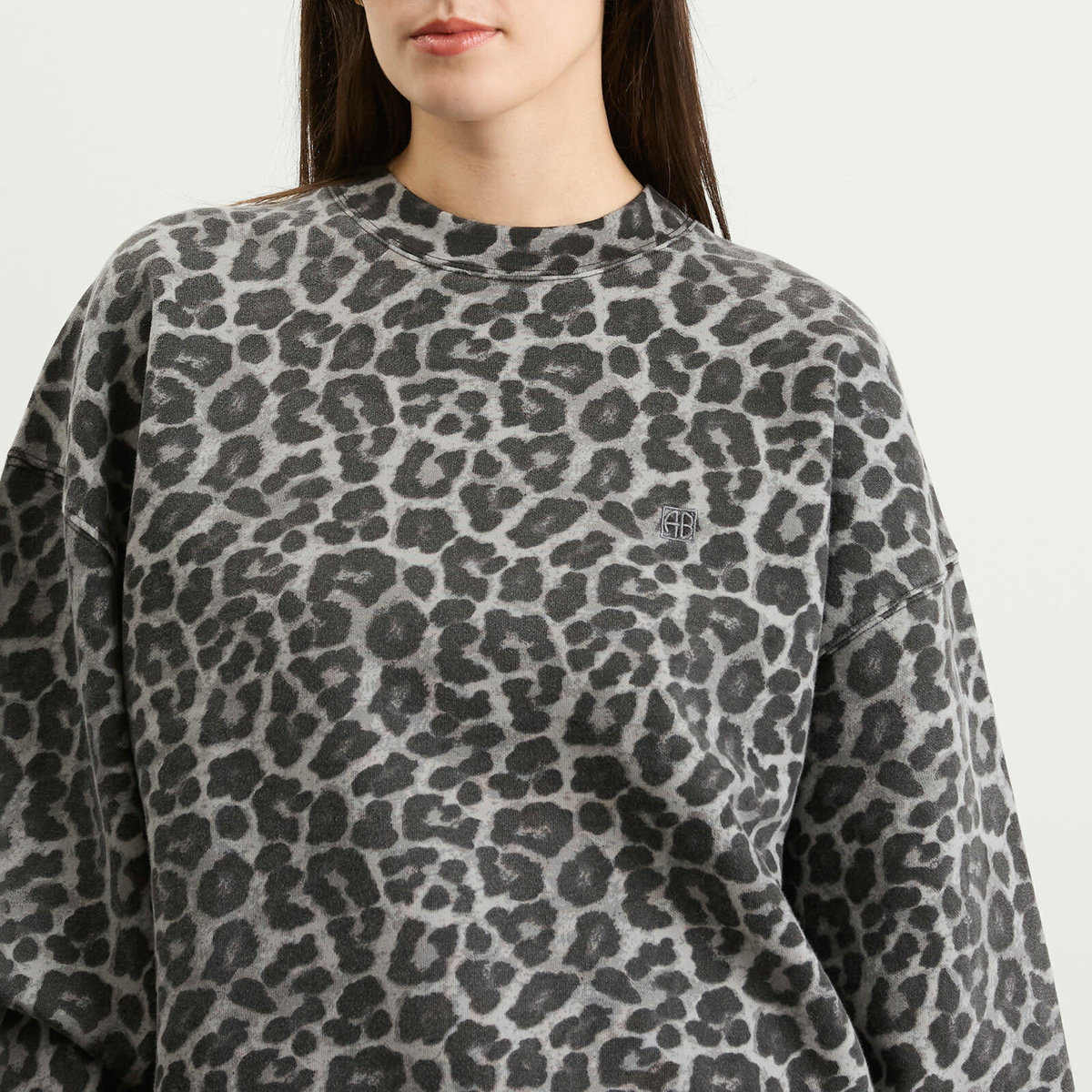 Anine Bing Women's Miles Sweatshirt in Leopard ANINE BING