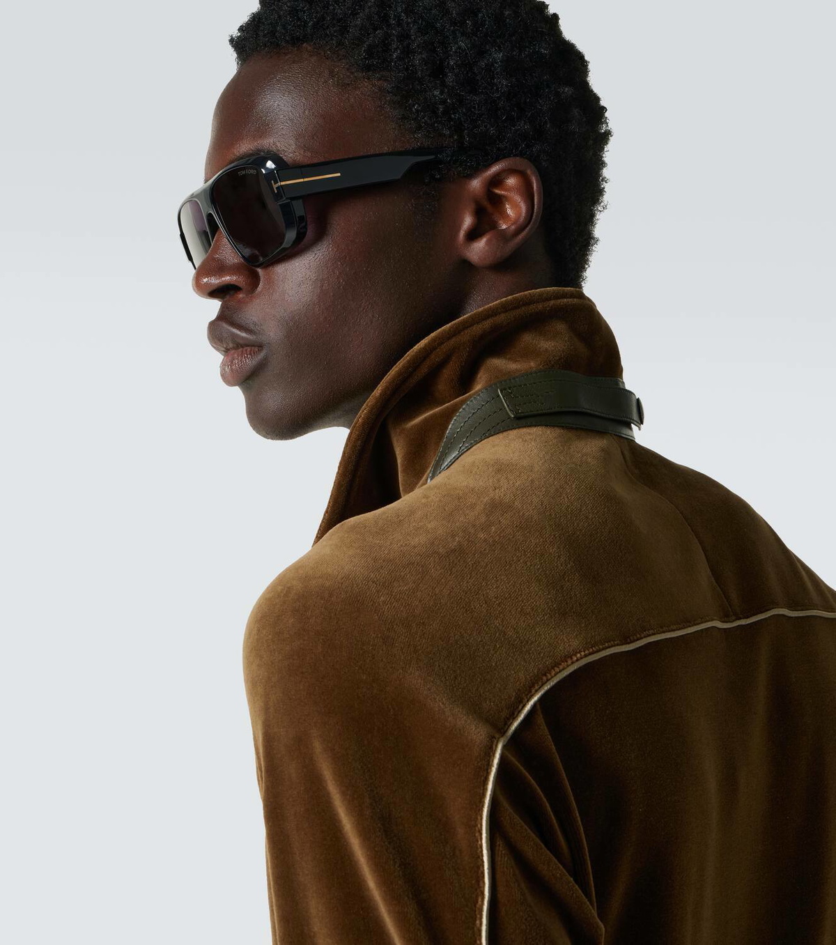 Tom Ford Cotton-blend velvet track jacket TOM FORD