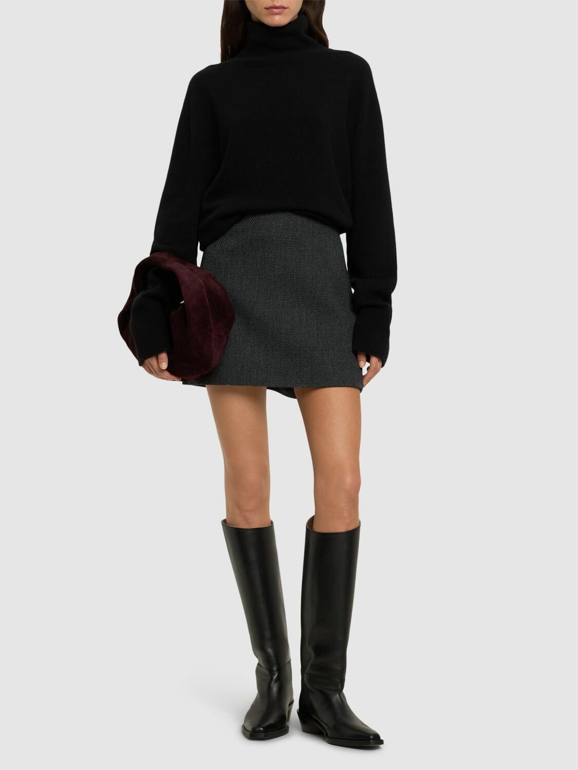 THEORY Structured Mini Skirt Theory