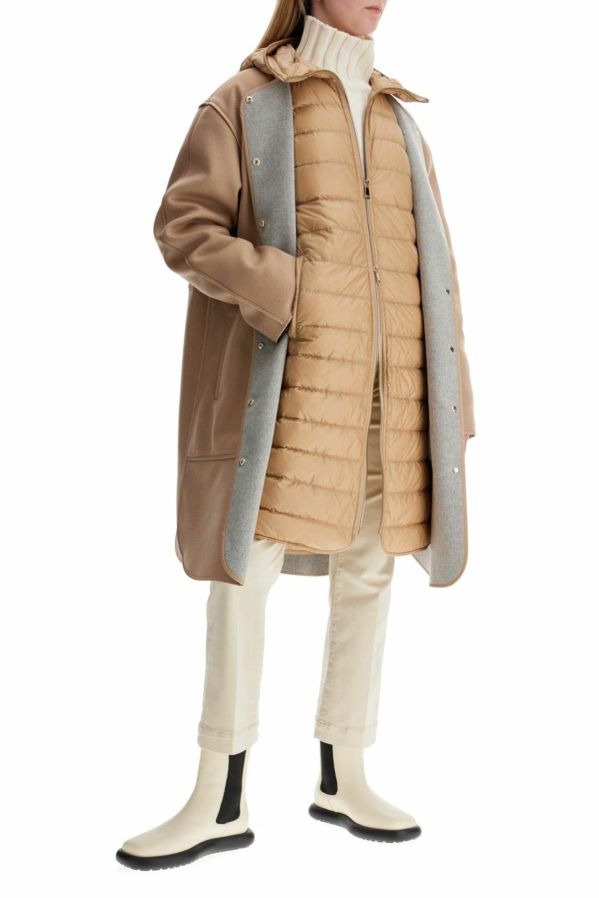 MONCLER 'long 3-in-1 bon Beige Moncler