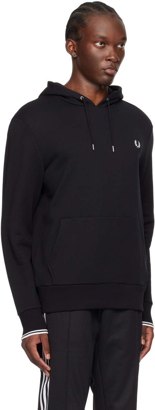 Fred Perry Black Tipped Hoodie Fred Perry