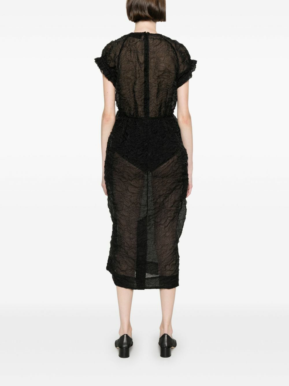 Simone Rocha Textured Midi Dress Simone Rocha