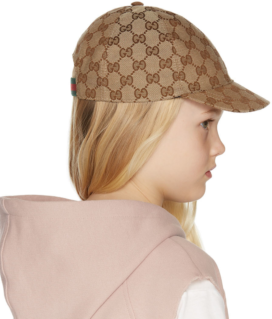 Gucci Kids Brown Original GG Cap Gucci