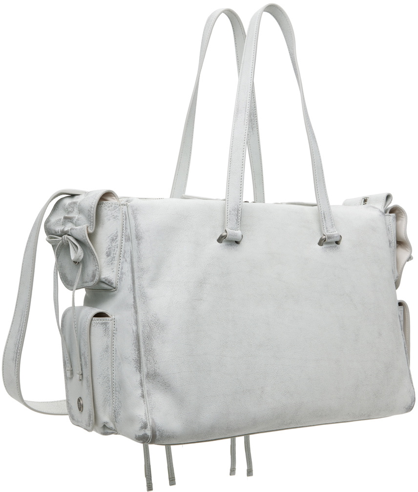 Acne Studios White Multipocket Tote Acne Studios