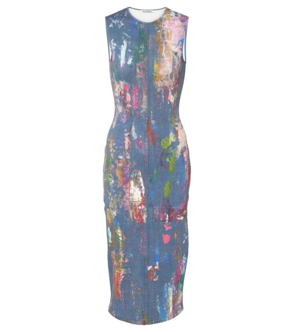 Acne Studios Enka printed cotton-blend midi dress Acne Studios