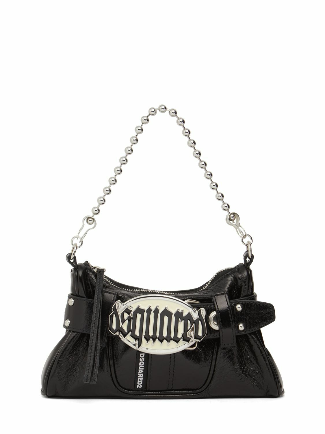 DSQUARED2 - Gothic Belted Leather Shoulder Bag Dsquared2