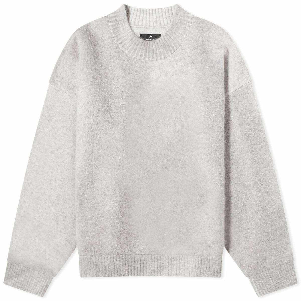 Represent Men's Sprayed Horizons Wool Jumper in Washed Taupe Represent