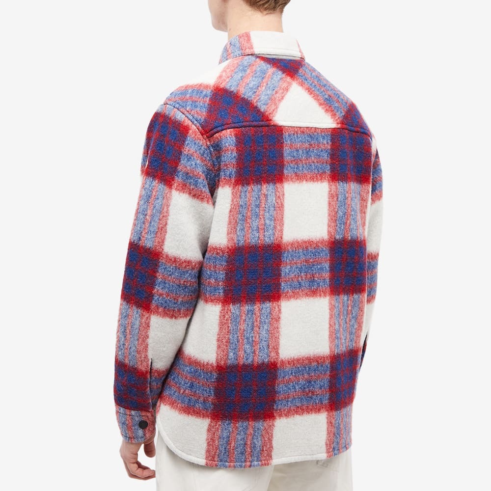 Moncler Grenoble Men's Waier Check Shirt Jacket in Red/White Moncler ...