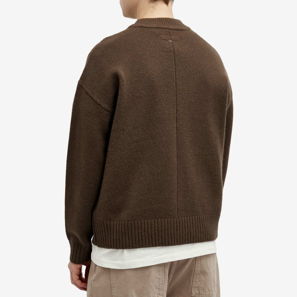 Rag & Bone Men's Clarkson Wool Quarter Zip in Slate Brown Rag and Bone