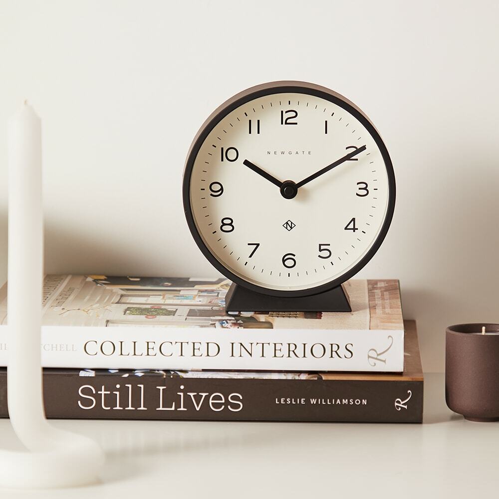 Newgate Clocks M Mantel Echo Clock in Black Newgate Clocks