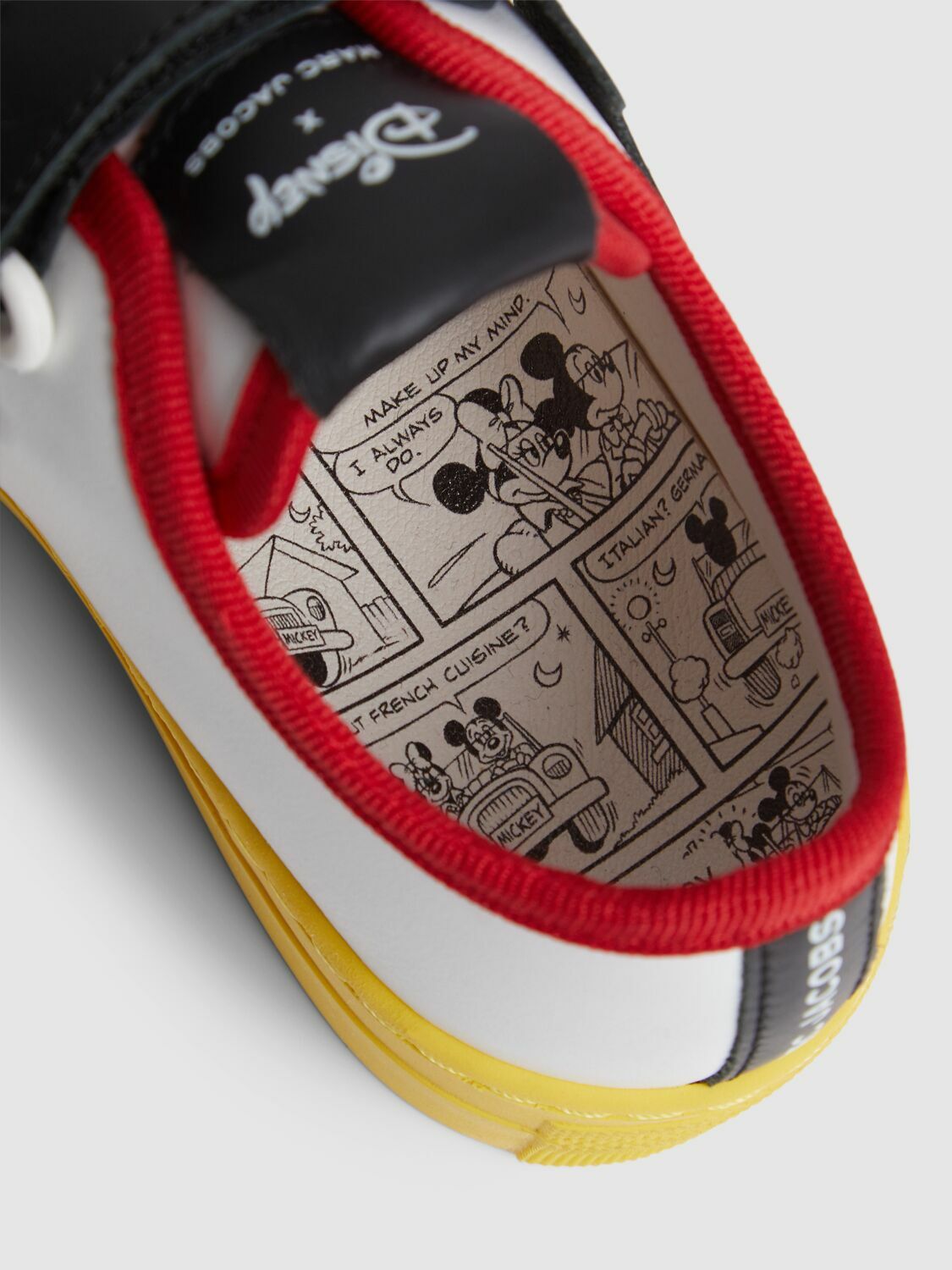 MARC JACOBS Mickey Mouse Leather Lace-up Sneakers Marc Jacobs