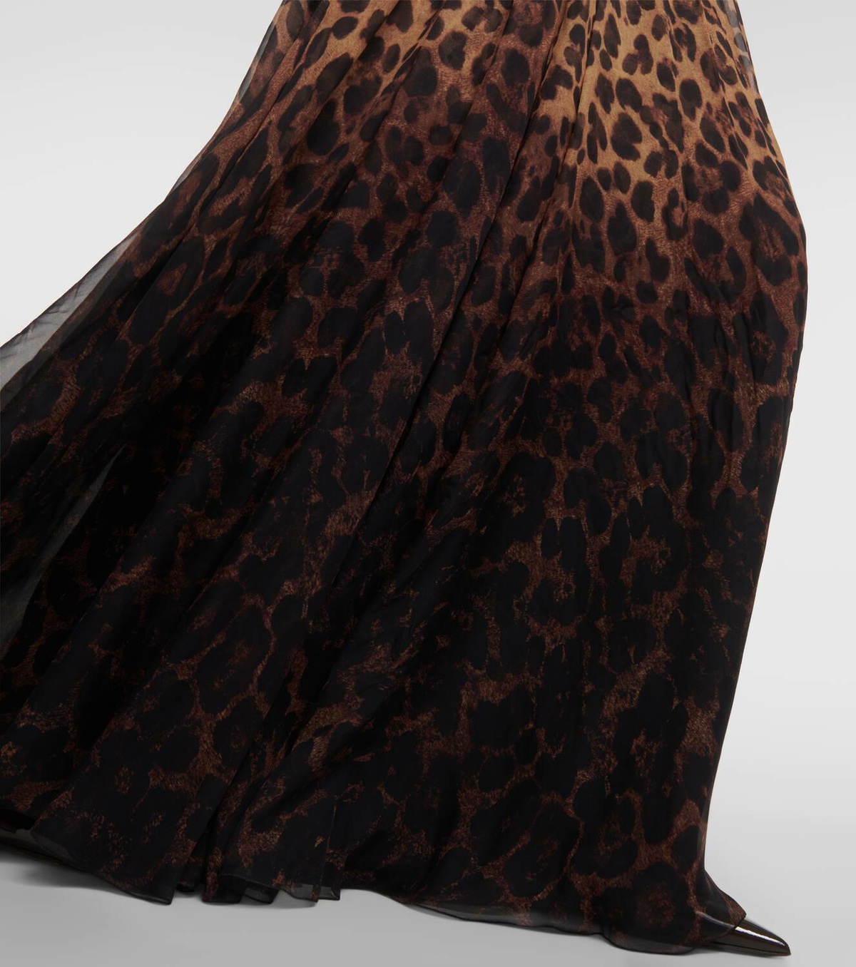 Valentino Leopard-print silk gown Valentino