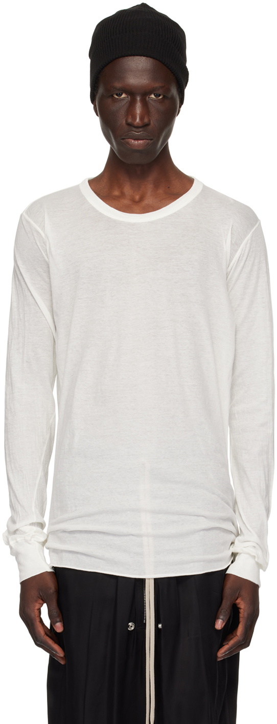 Rick Owens Off-White Porterville Basic Long Sleeve T-Shirt Rick Owens