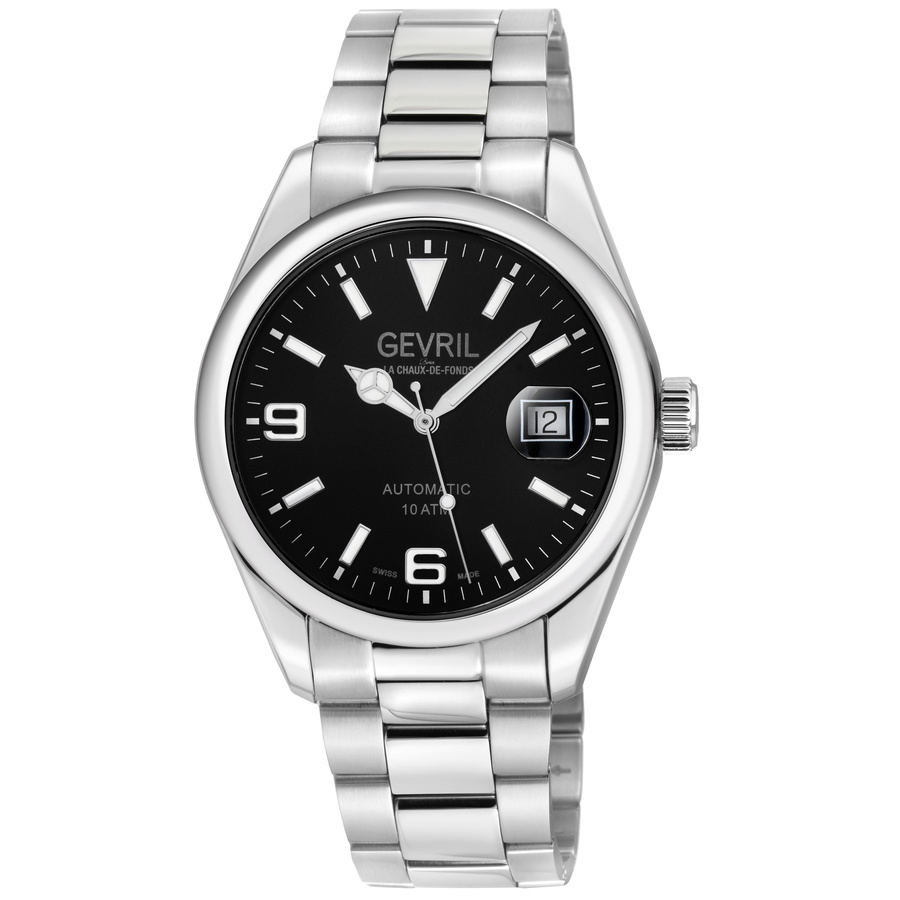 Gevril West Village Automatic Black Dial Mens Watch 48949B Gevril