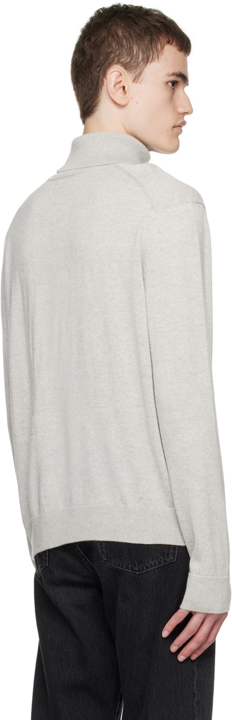 Maison Kitsuné Gray Fox Head Turtleneck Maison Kitsune