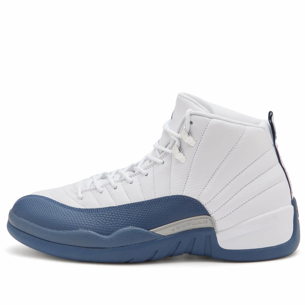 Air Jordan Men's 12 Retro Sneaker in White/Blue/Red Nike Jordan Brand