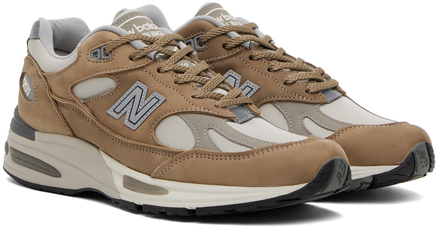 New Balance Brown Made In UK 991v2 Nostalgic Sepia Sneakers New Balance