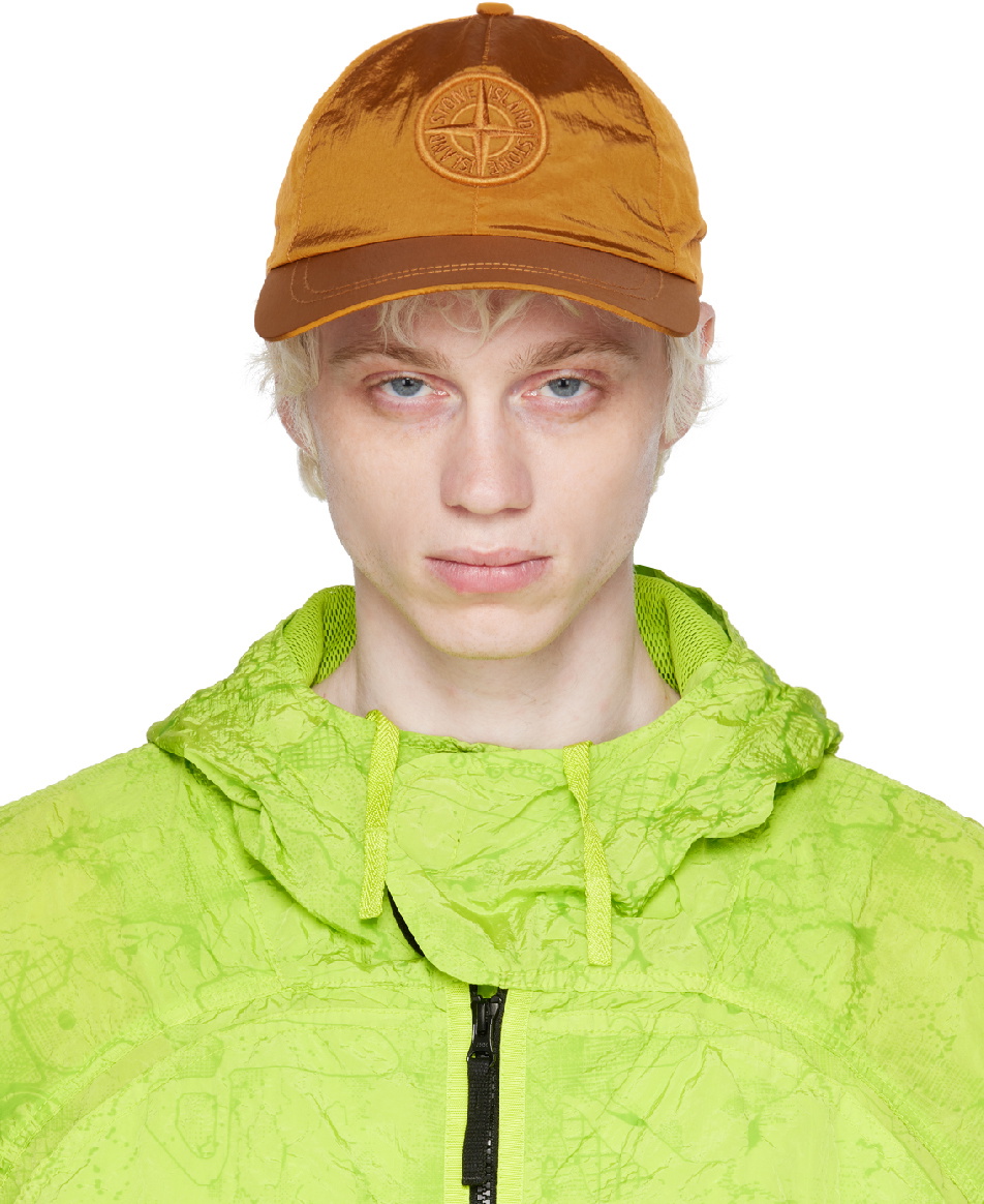 Stone Island Orange Metal Cap Stone Island