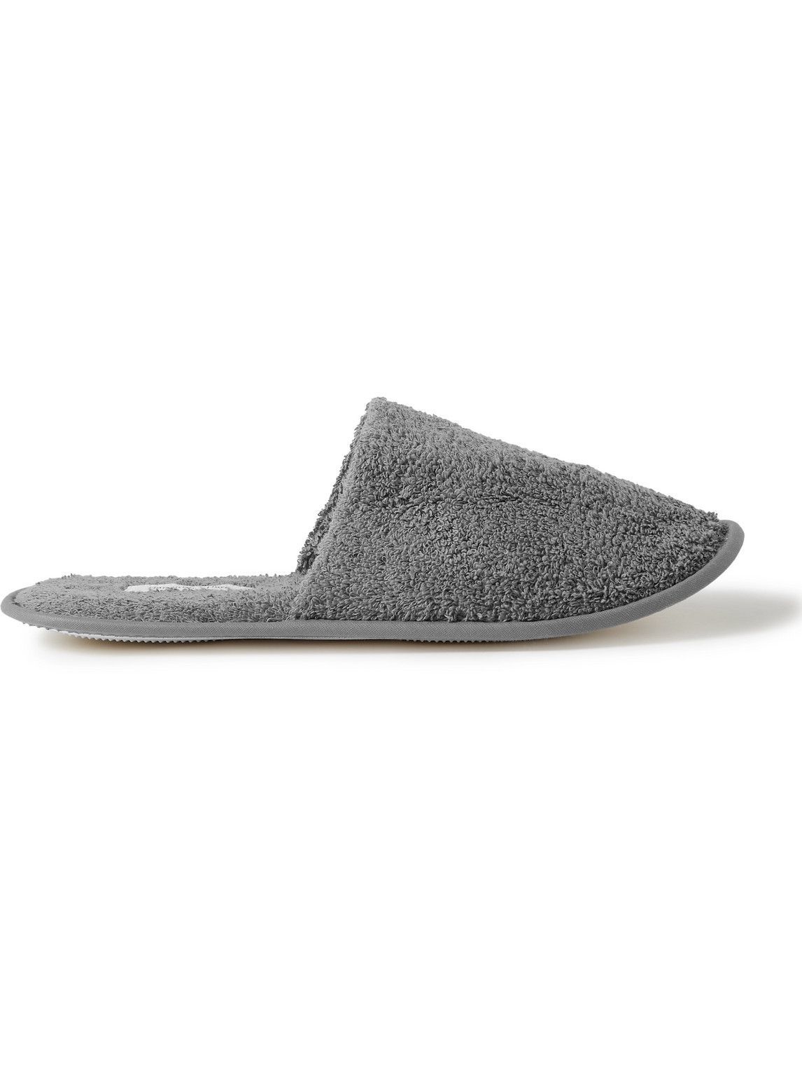 Hamilton And Hare - Cotton-Terry Slippers - Gray Hamilton and Hare