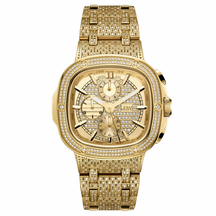 JBW Platinum Series Chronograph Gold-tone Dial Mens Watch PS545A JBW