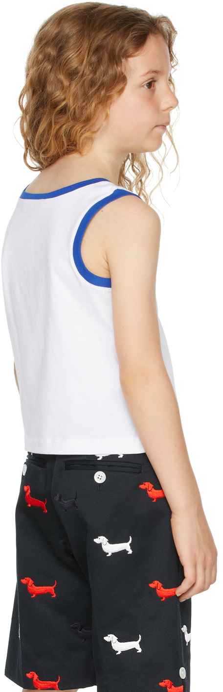 Marni Kids White Logo Tank Top Marni