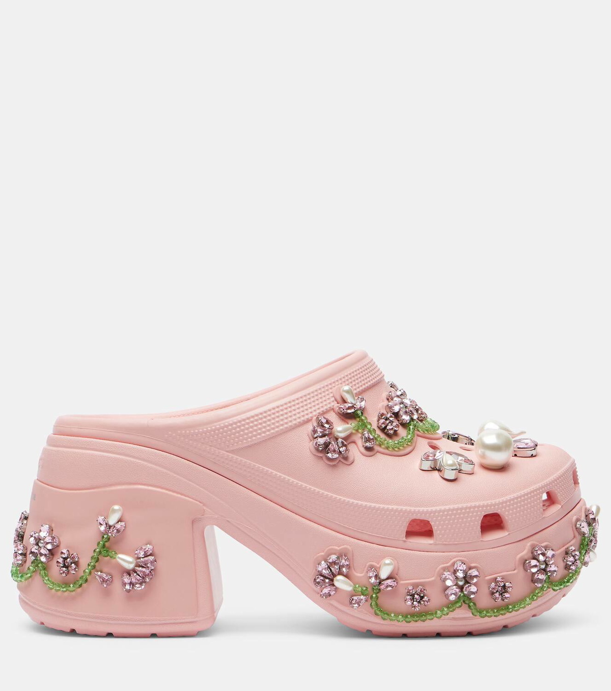 Simone Rocha x Crocs Siren embellished platform clogs Simone Rocha