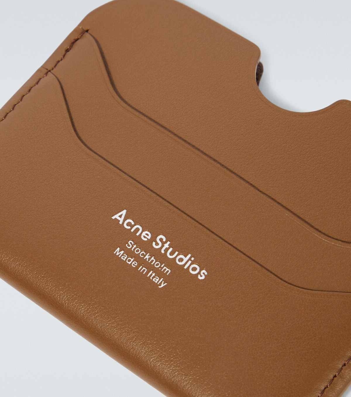 Acne Studios Logo leather card holder Acne Studios