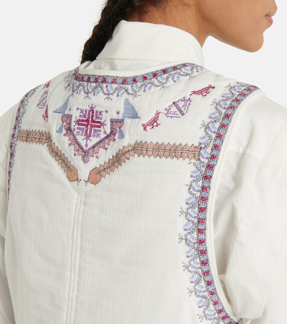 Isabel Marant - Cruz embroidered cotton vest Isabel Marant