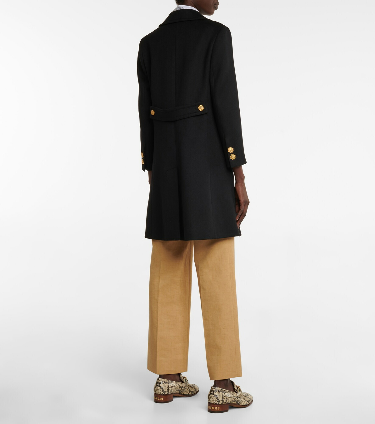 Gucci - Double G embroidered wool coat Gucci