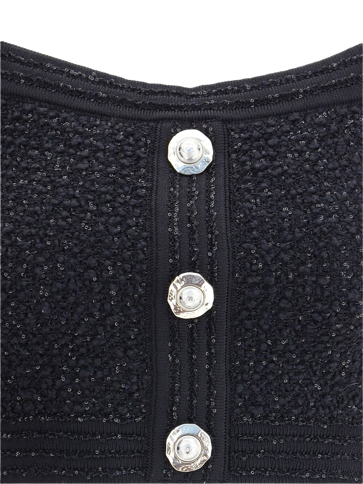 Balmain Tweed Crop Top Balmain