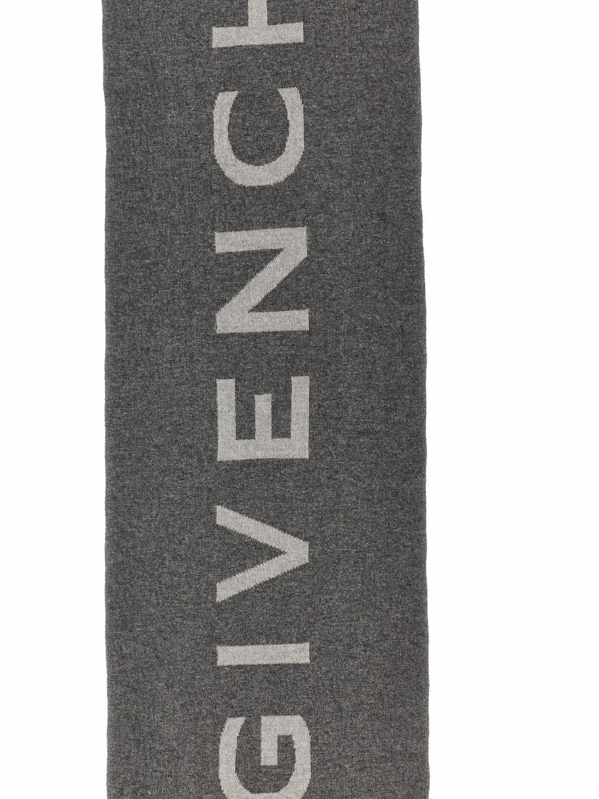 Givenchy 4g And Logo Wool And Cashmere Scarf Givenchy