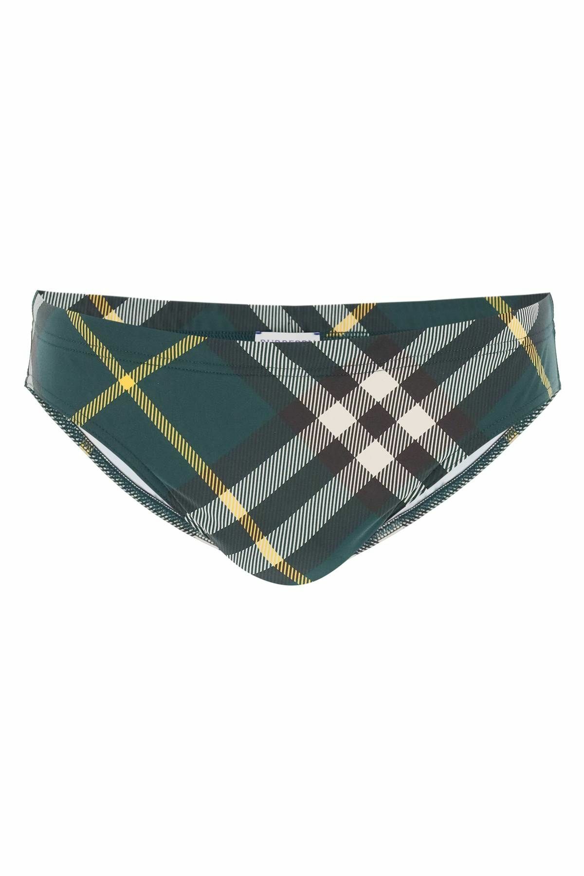 BURBERRY erednncheckered beach swim Green Burberry