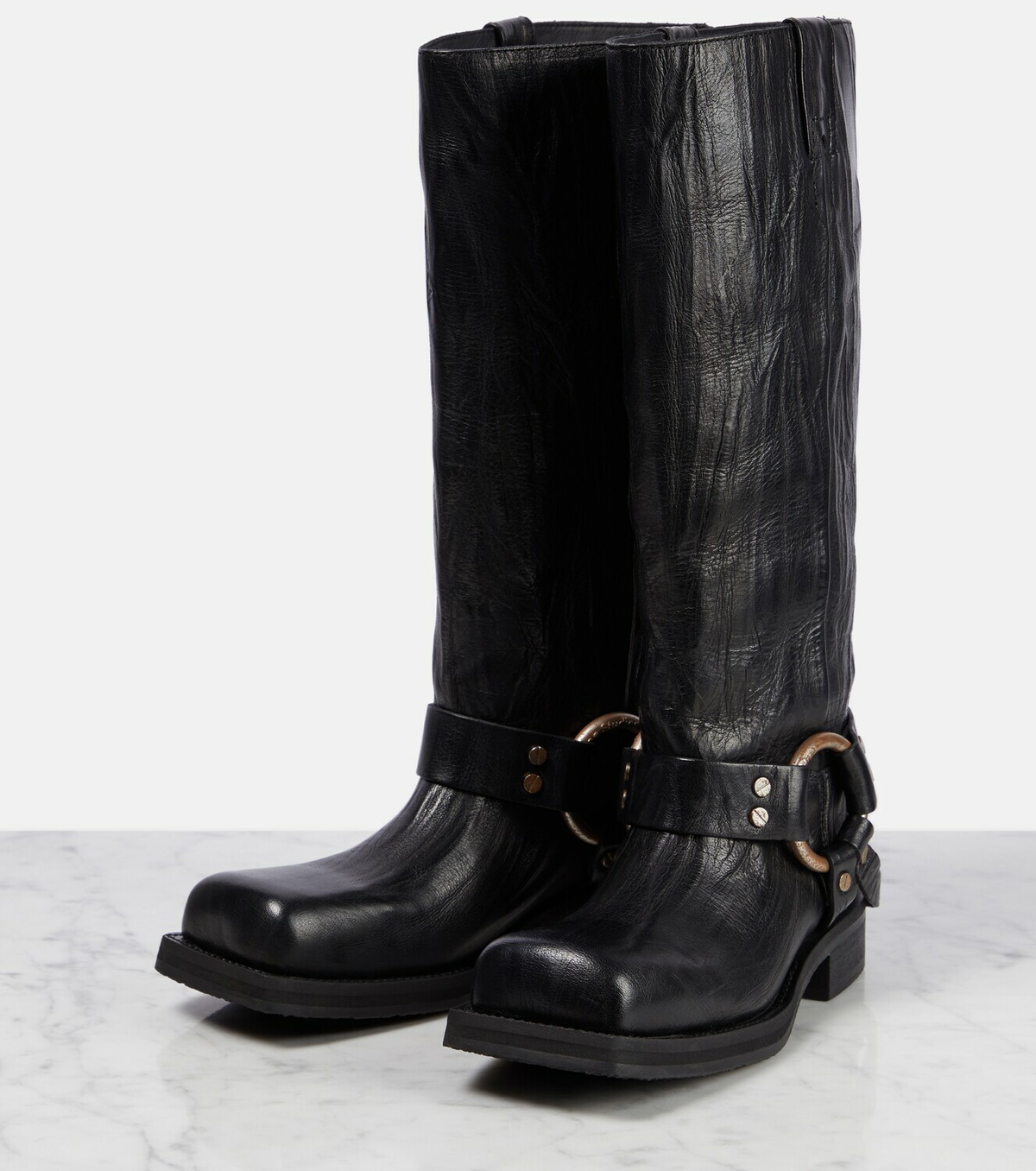 Acne Studios Balius leather knee-high boots Acne Studios