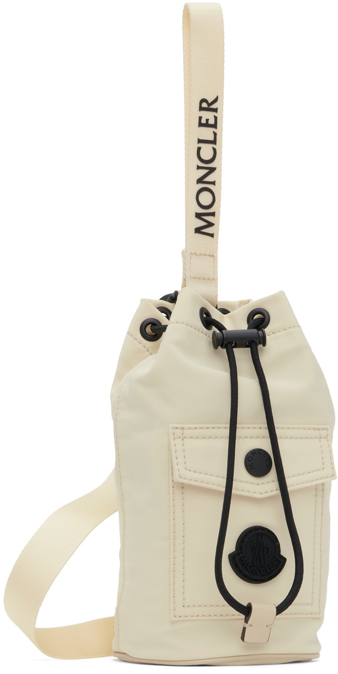 Moncler White Trick Drawstring Pouch Moncler