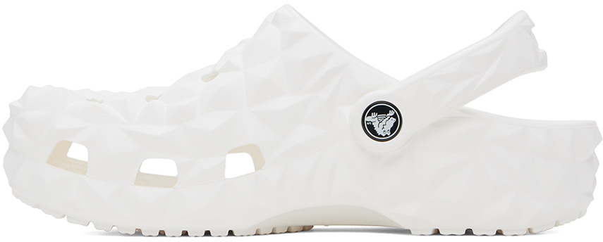 Crocs White Classic Geometric Clogs Crocs