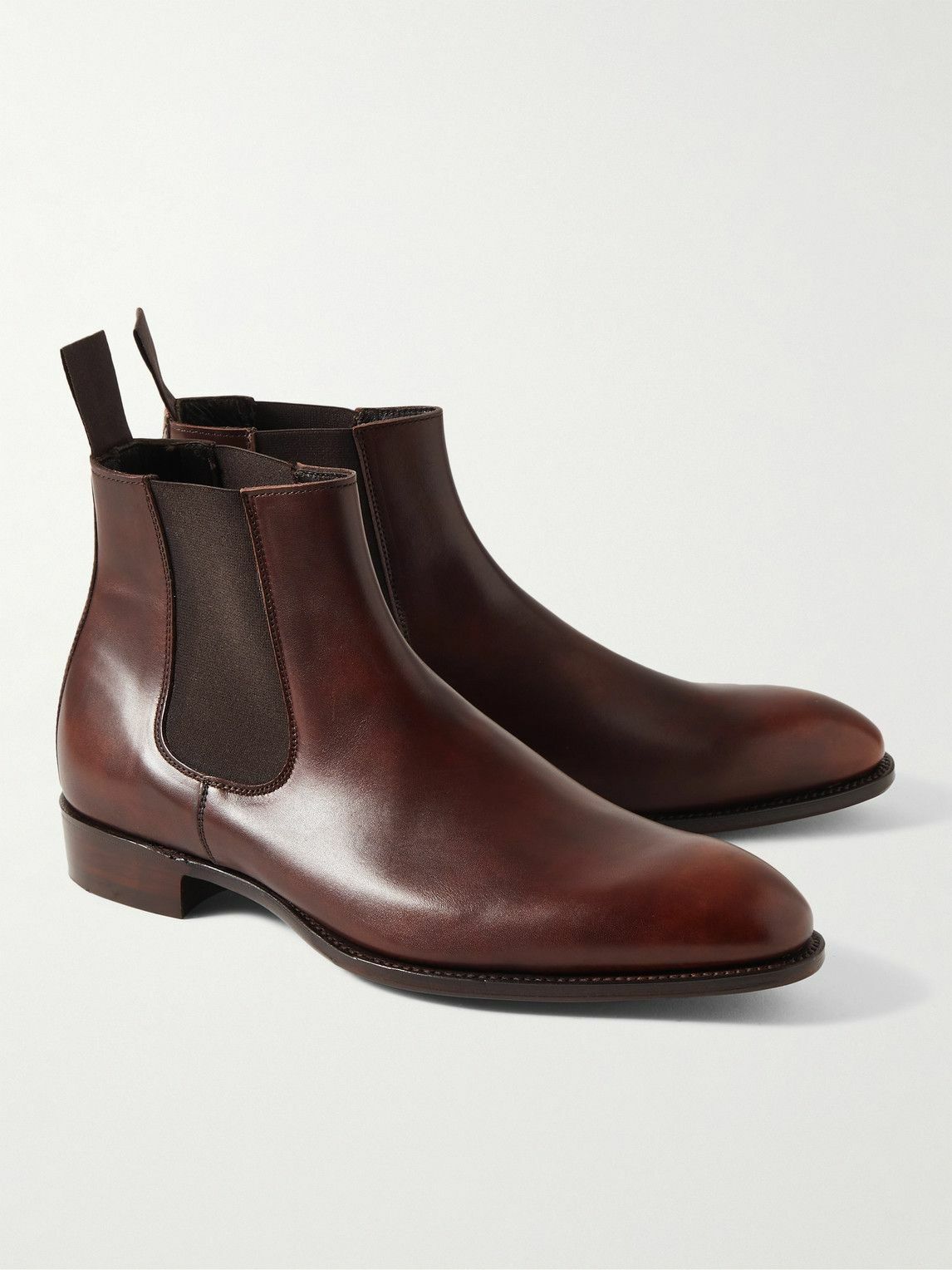 George Cleverley - Jason Leather Chelsea Boots - Brown George Cleverley