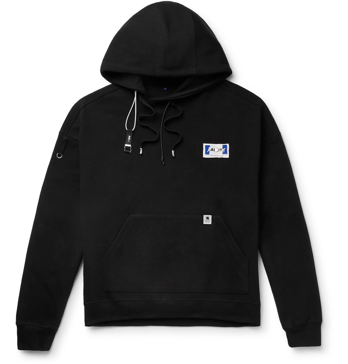 Ader Error - Logo-Appliquéd Cotton-Jersey Hoodie - Black ADER error