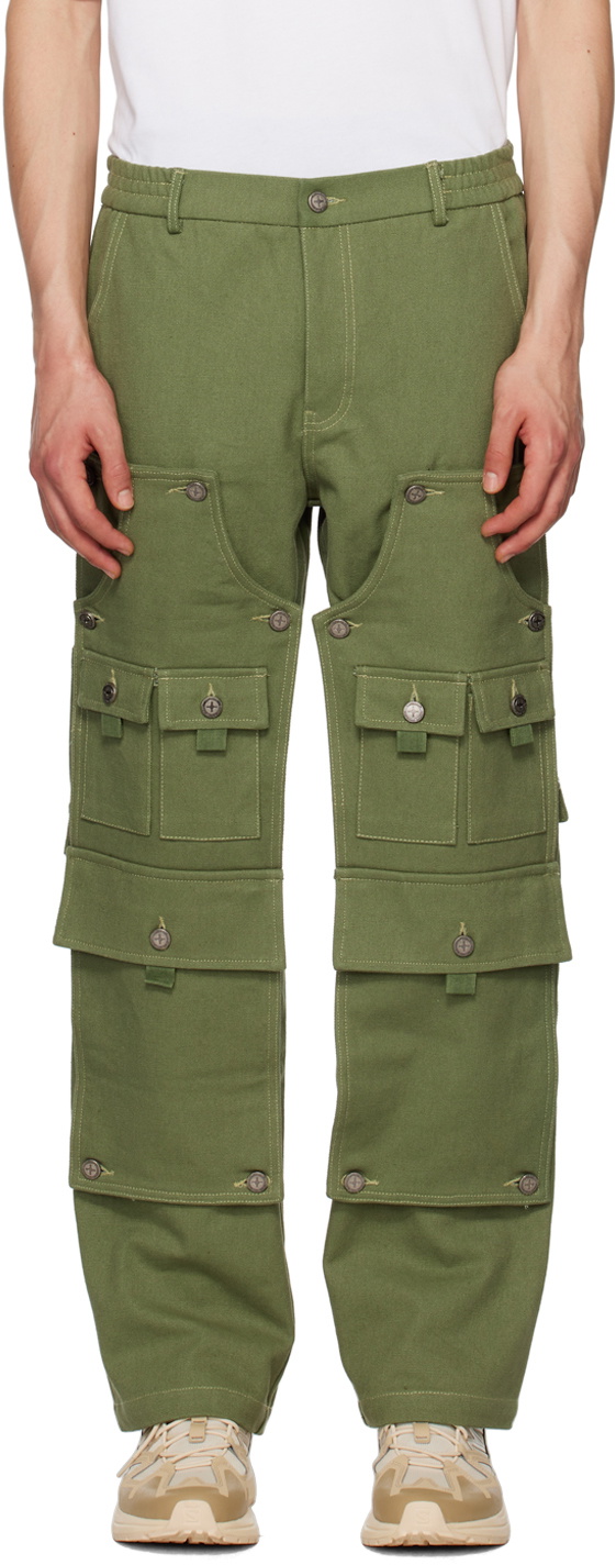 TOMBOGO™ Khaki Convertible Double Knee Cargo Pants