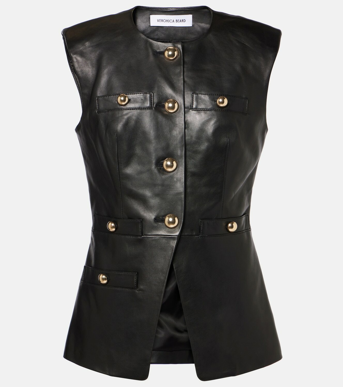 Veronica Beard Tamara leather vest Veronica Beard