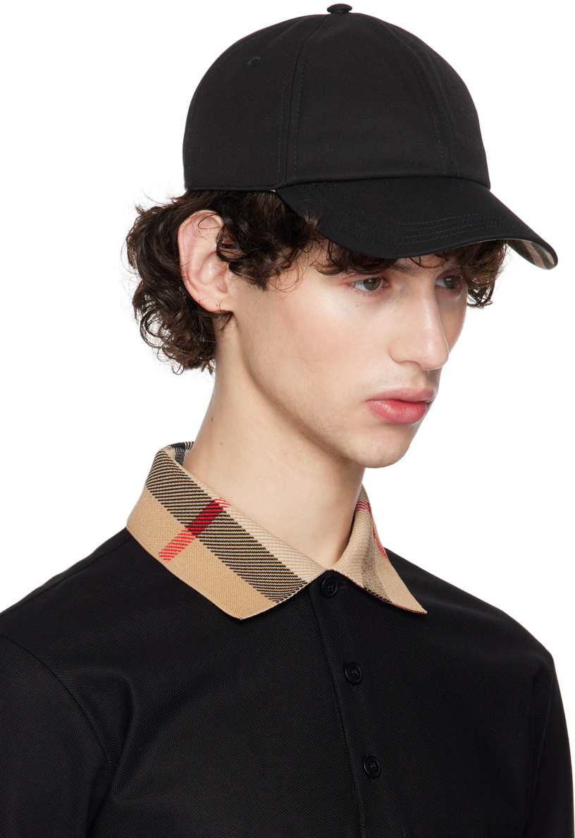 Burberry Black Baseball Cap Burberry