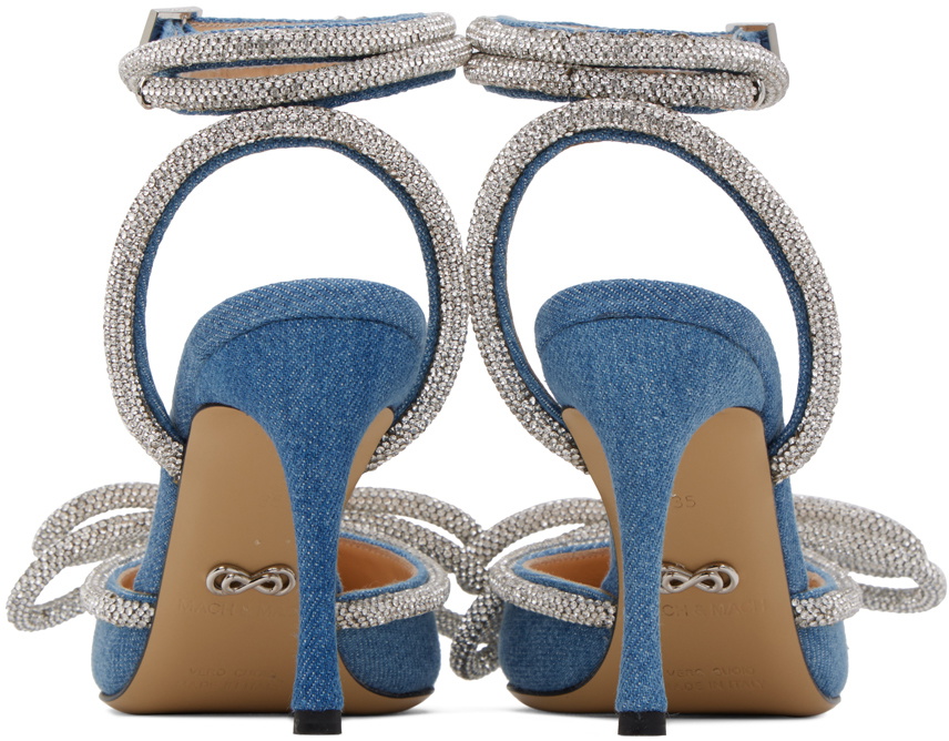 MACH & MACH Blue Double Bow Denim MACH & MACH