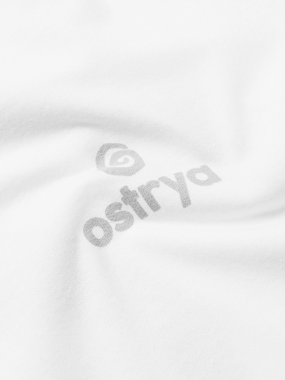 OSTRYA - Core Equi-Tee Logo-Print Cotton-Blend Jersey T-Shirt - White ...