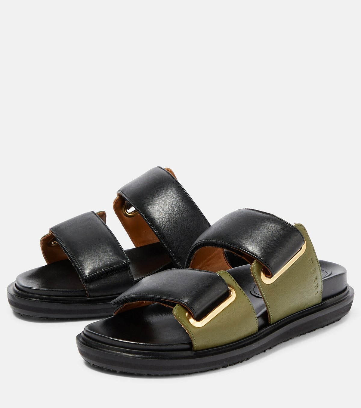 Marni - Fussbett flat leather sandals Marni